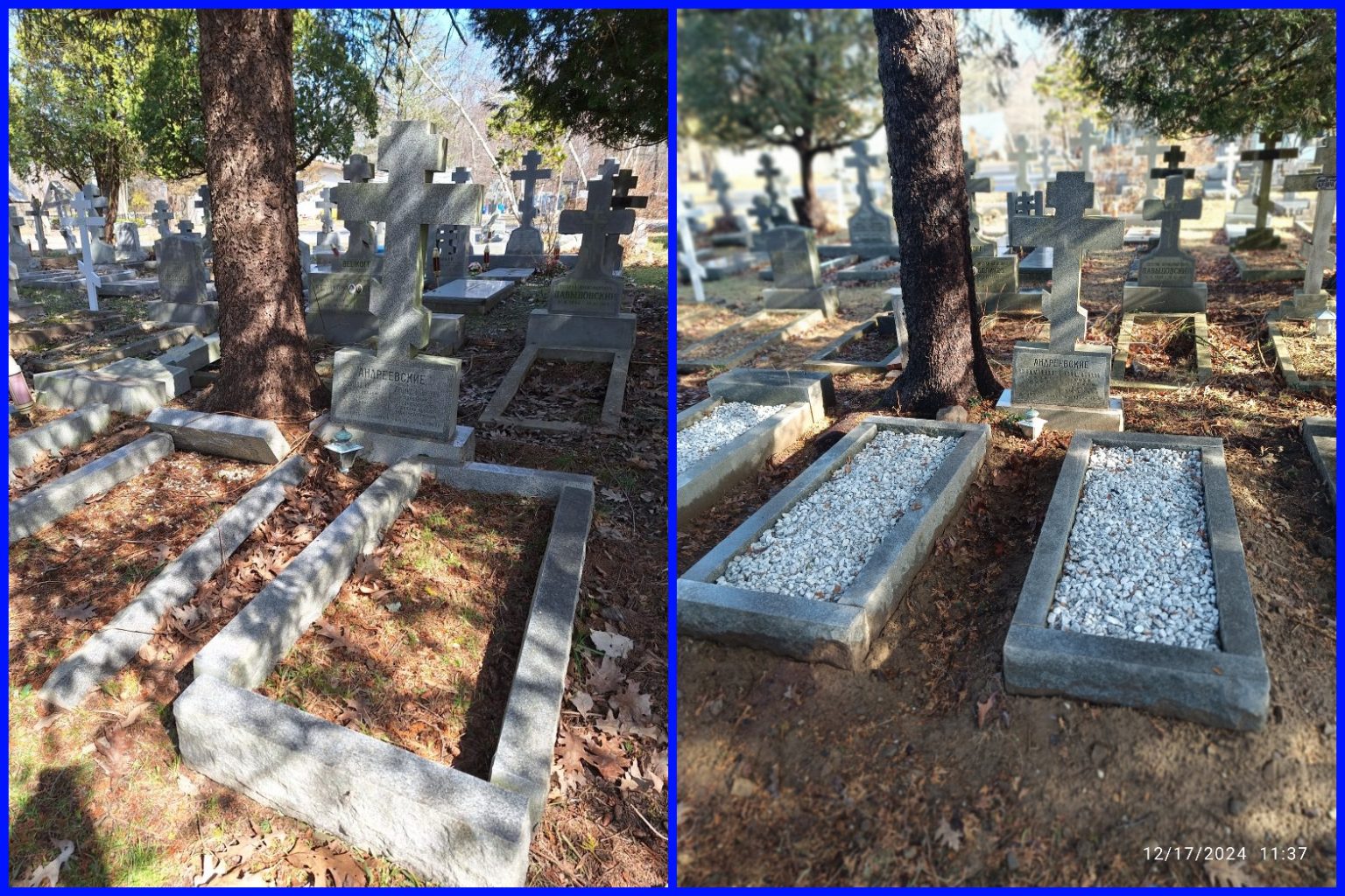 Report on Novo Diveevo Cemetery Restoration Work: 2024 Monument Repairs ...